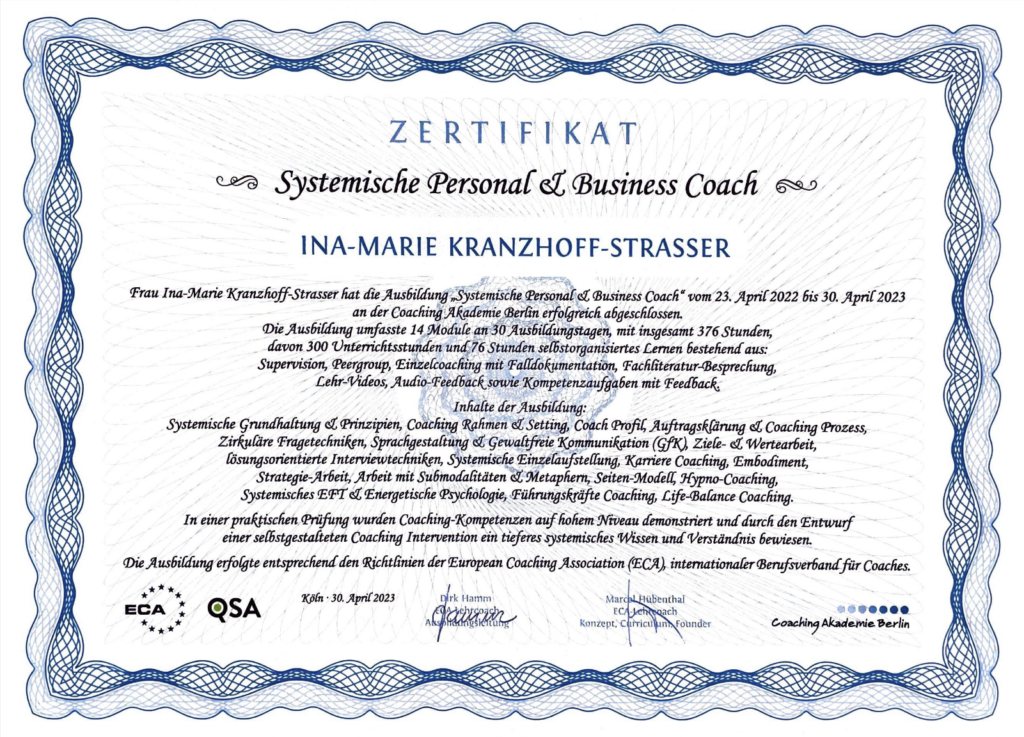 Über mich - ms Coaching | Marie Strasser